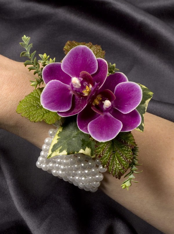 Purple Debs Corsage | Purple & Lilac Dendrobium Orchid Corsage